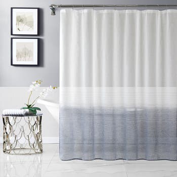 DAINTY HOME Linea Ombré Shower Curtain | Nordstromrack