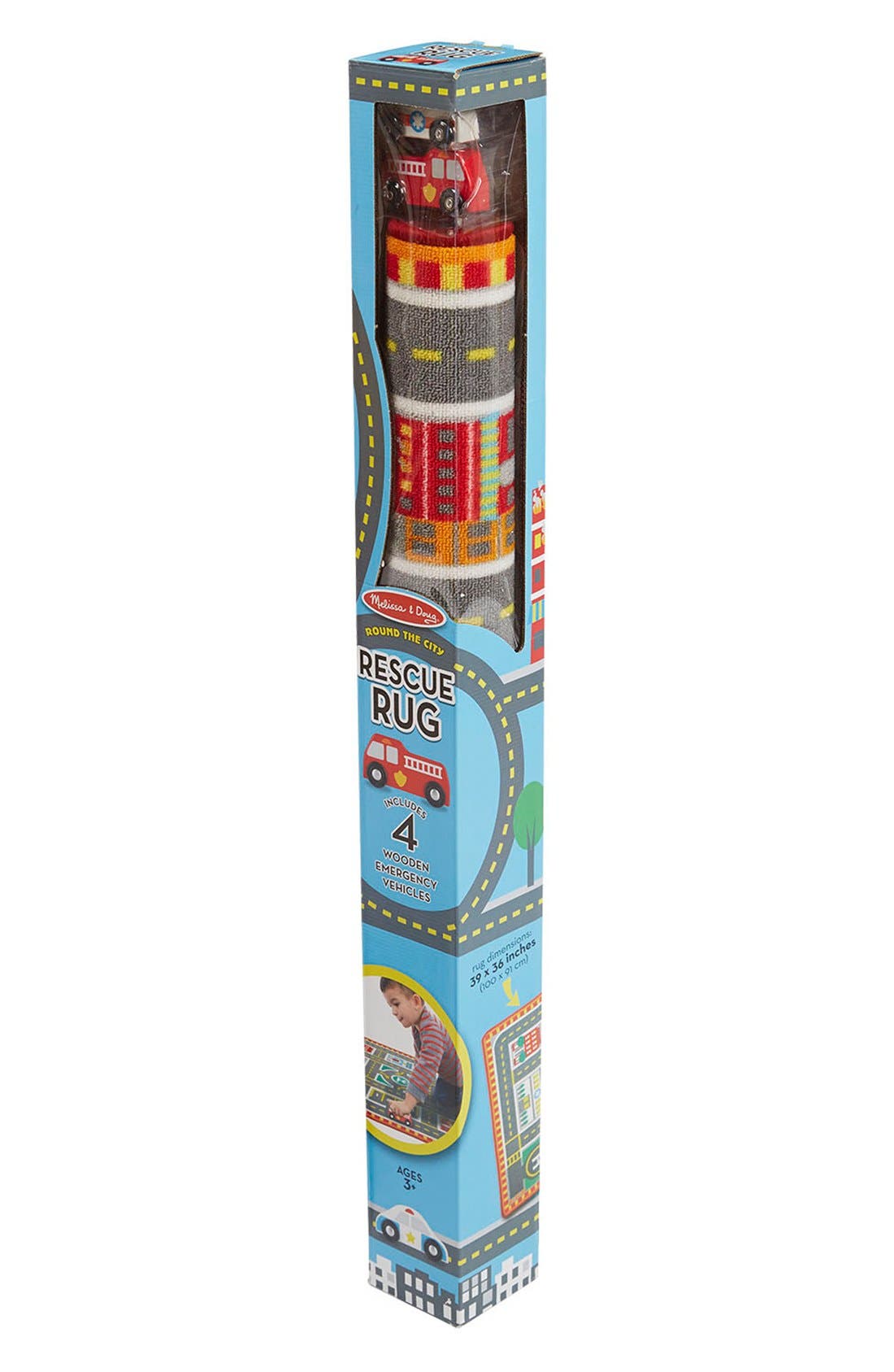Melissa & Doug 'Round The City' Play Rug & Rescue Vehicles | Nordstrom
