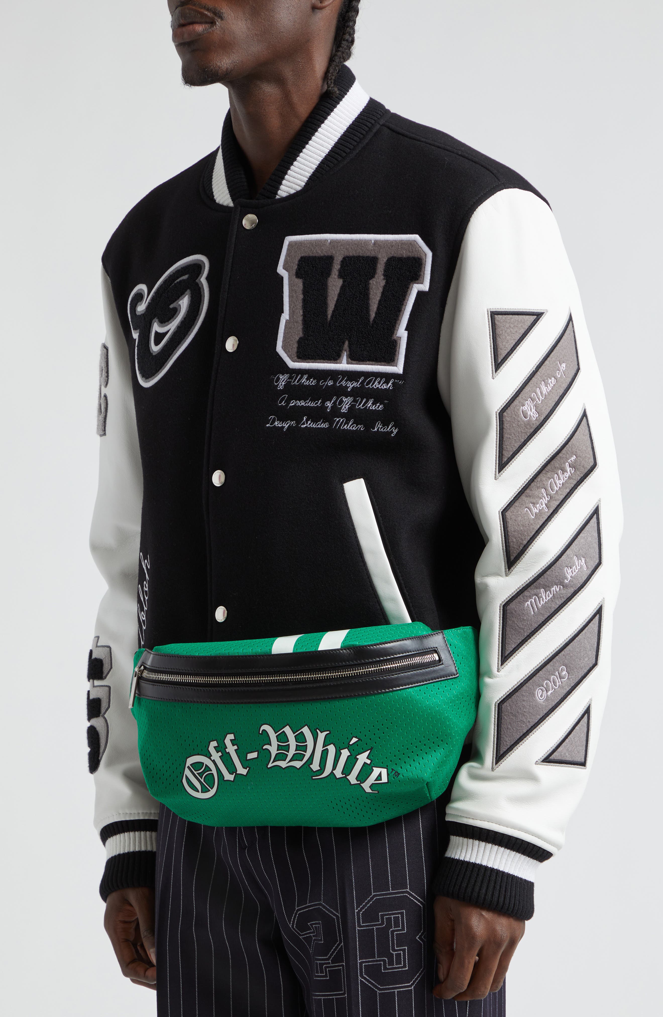 Off-White Baseball Logo Mesh Belt Bag | Nordstromrack