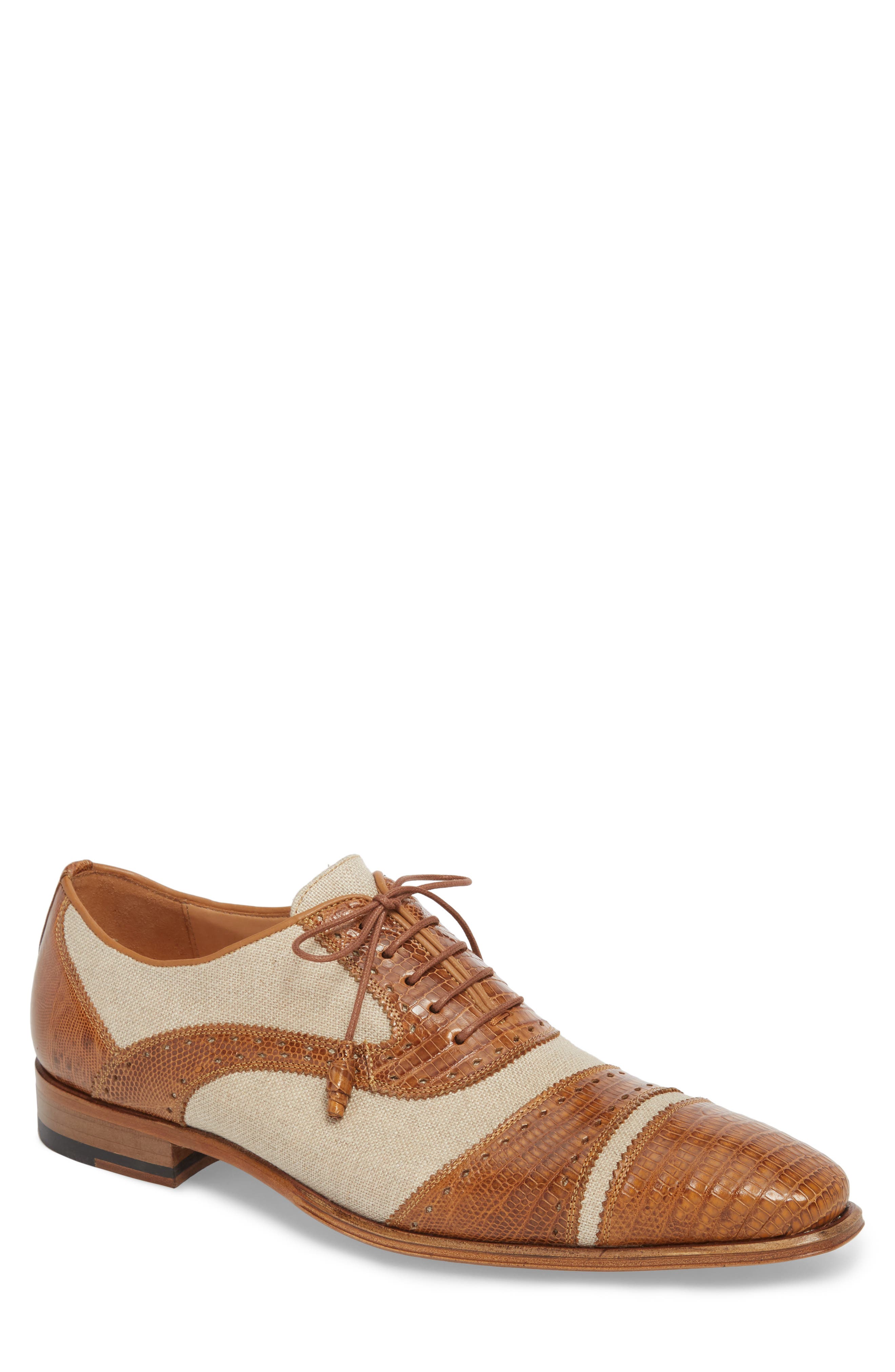 Mezlan Perseo Lizard Spectator Derby (Men) | Nordstrom