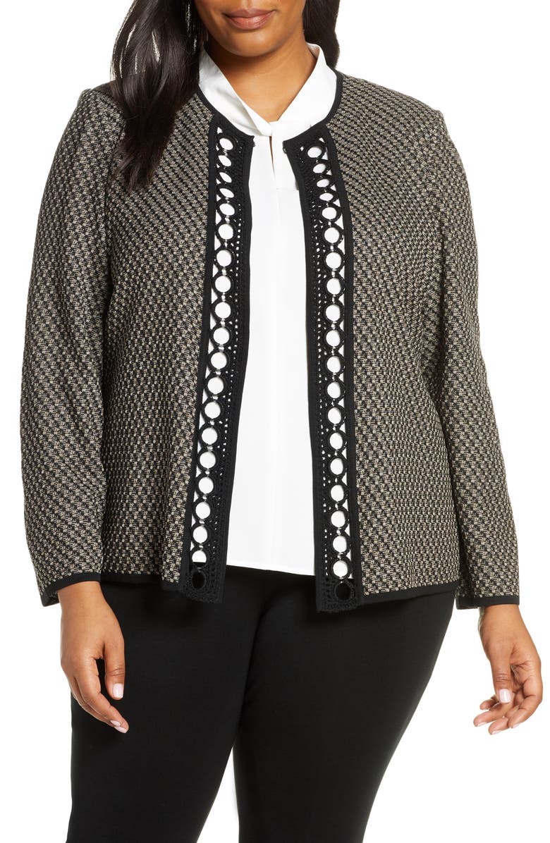 Ming Wang Jacquard Cardigan | Nordstrom