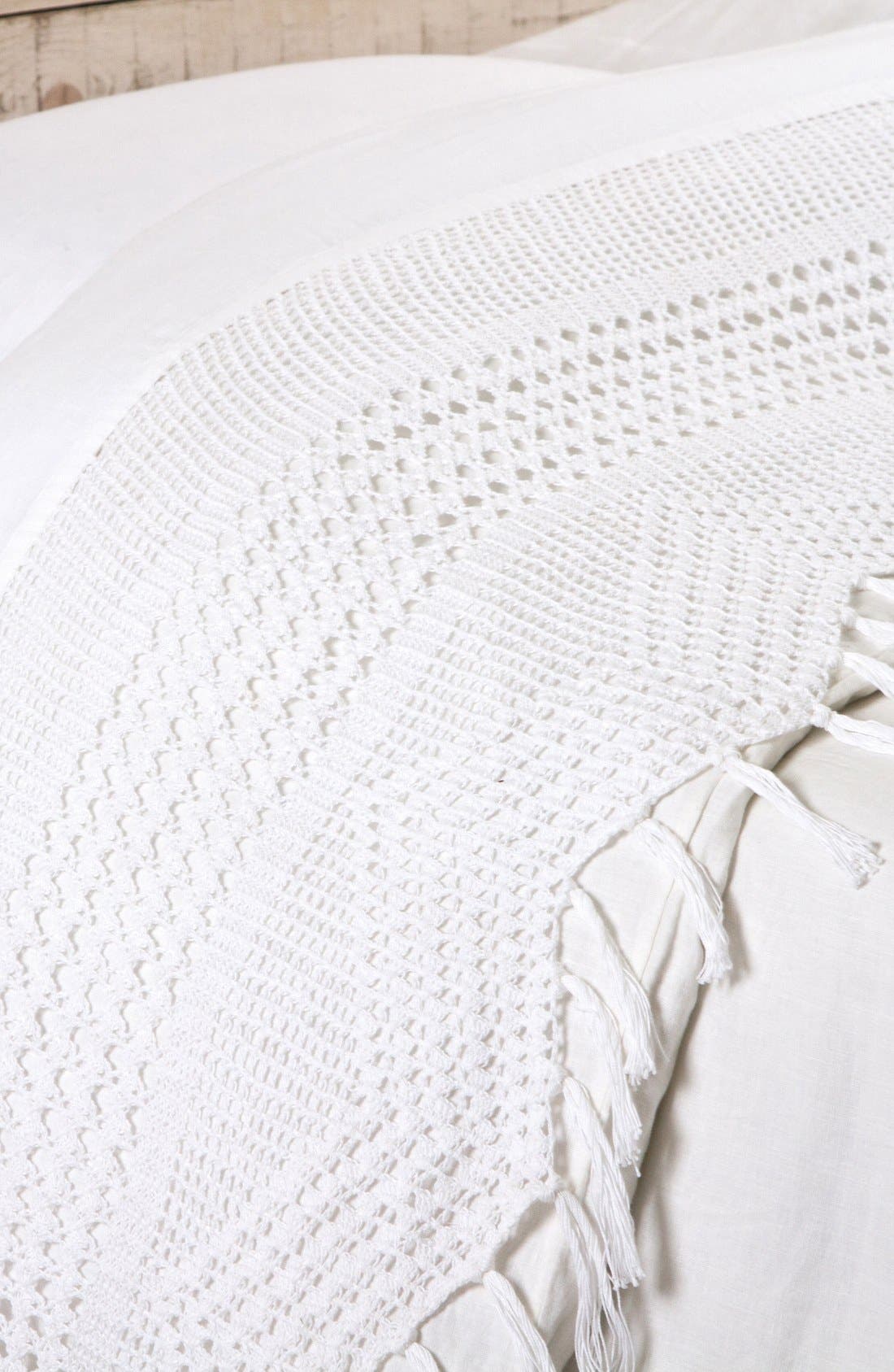 Pom Pom at Home 'Vintage Crochet' Linen Flat Sheet | Nordstrom
