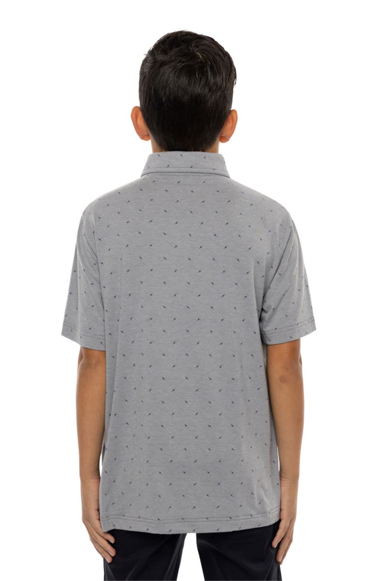 TravisMathew Kids' Y Cliff Jumping Geometric Print Polo | Nordstromrack