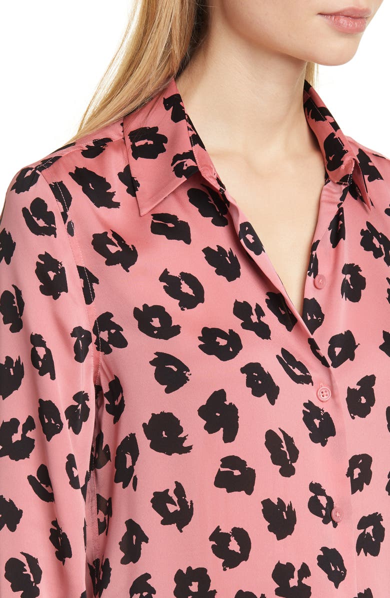 Equipment Essential Floral Print Satin Blouse | Nordstromrack