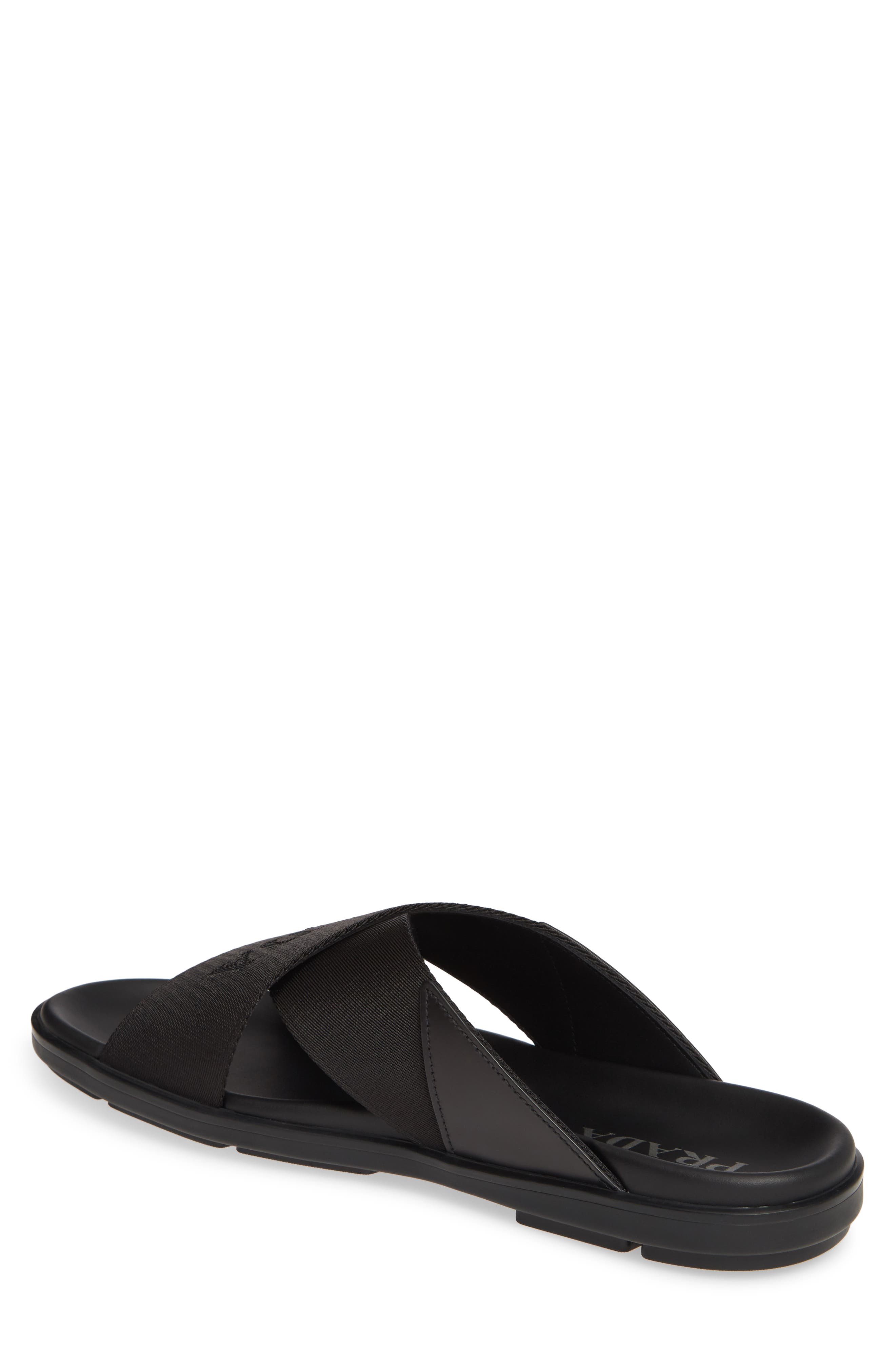 Prada Spazzolato Slide Sandal (Men) | Nordstrom