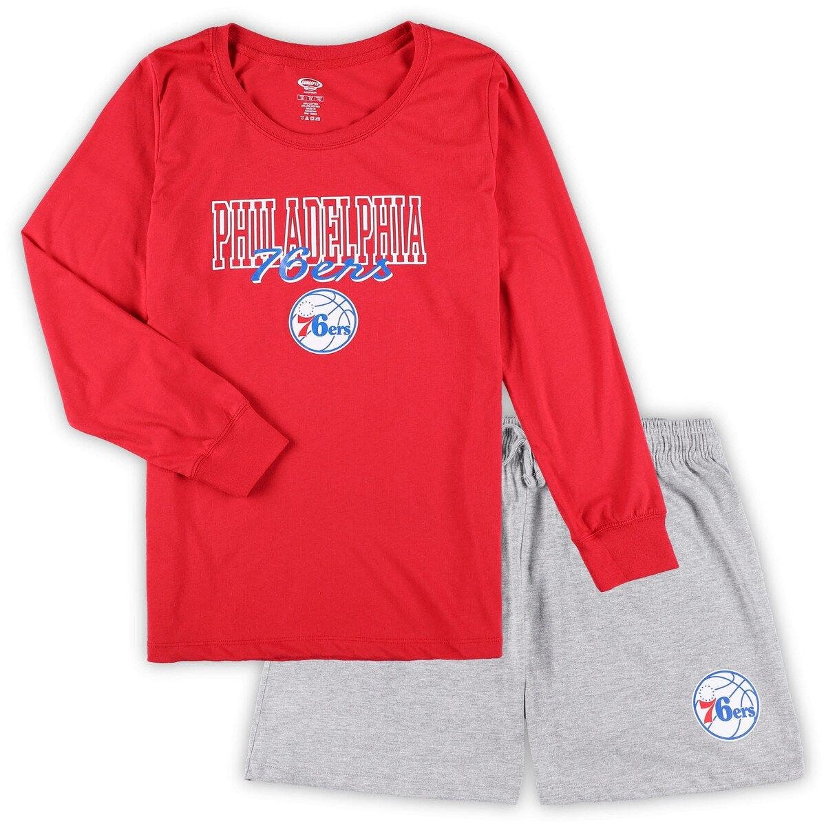 CONCEPTS SPORT Women's Concepts Sport Red/Heather Gray Philadelphia ...