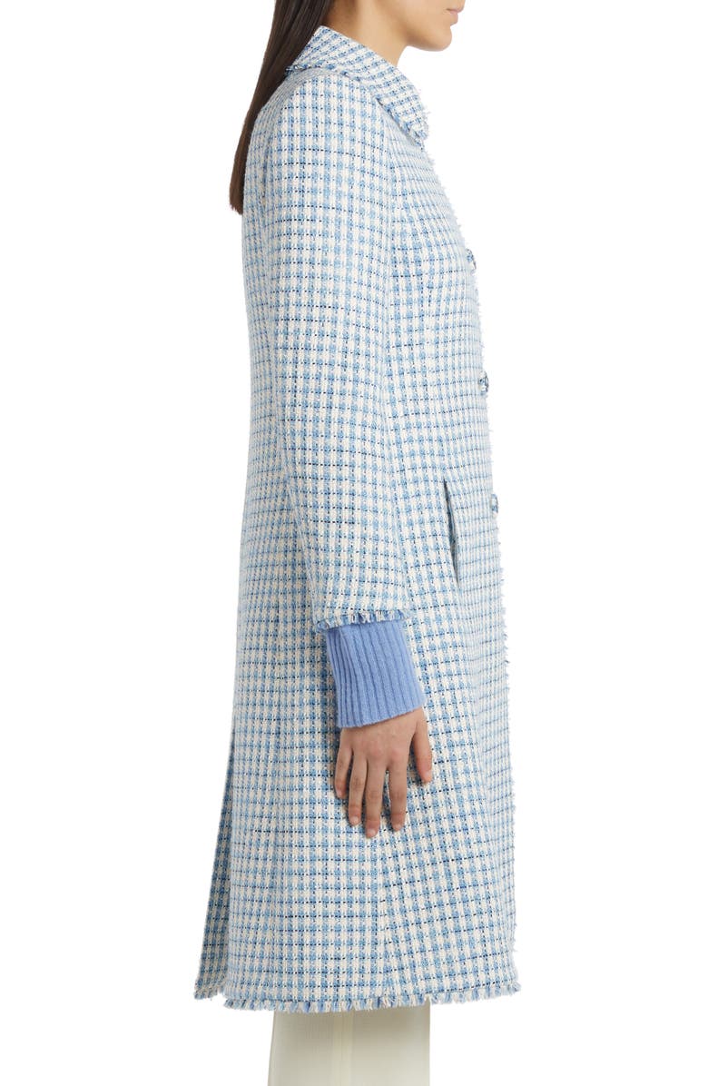 Etro Check Bouclé Tweed Coat | Nordstrom