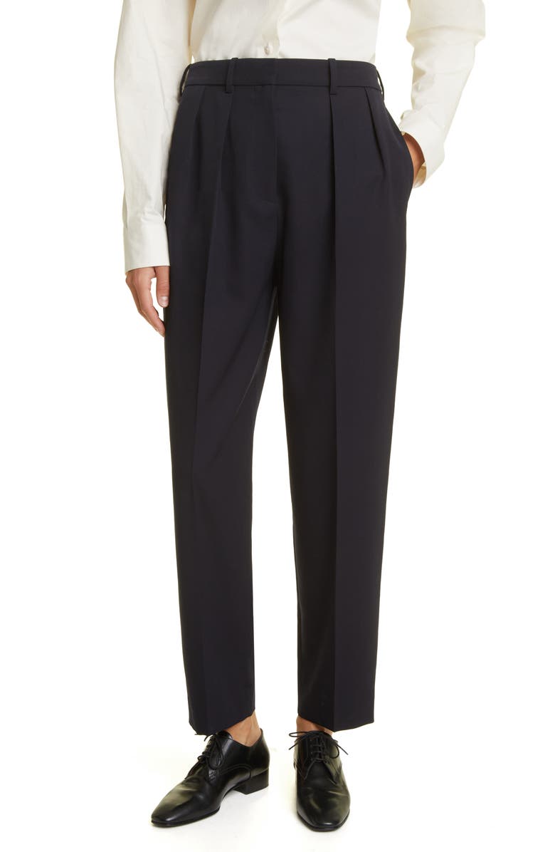 The Row Corby Loose Wool Ankle Pants | Nordstromrack
