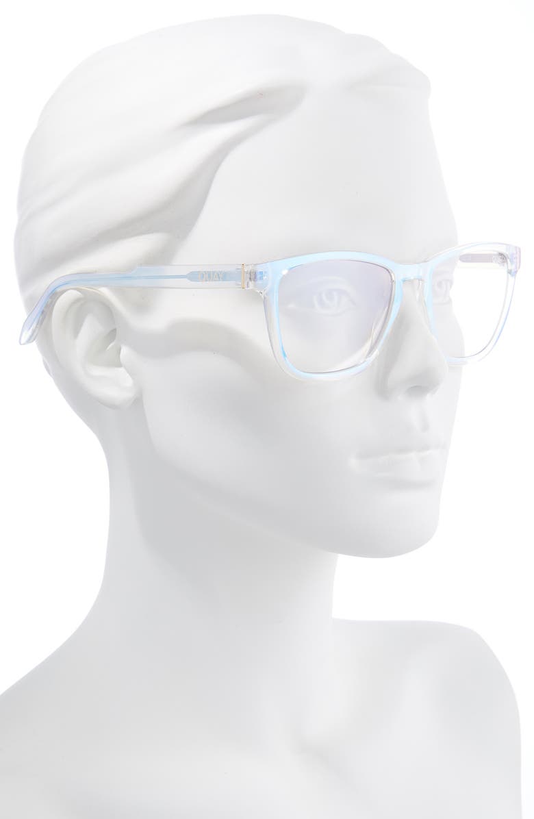 QUAY Hardwire 44mm Square Blue Light Blocking Reading Glasses ...