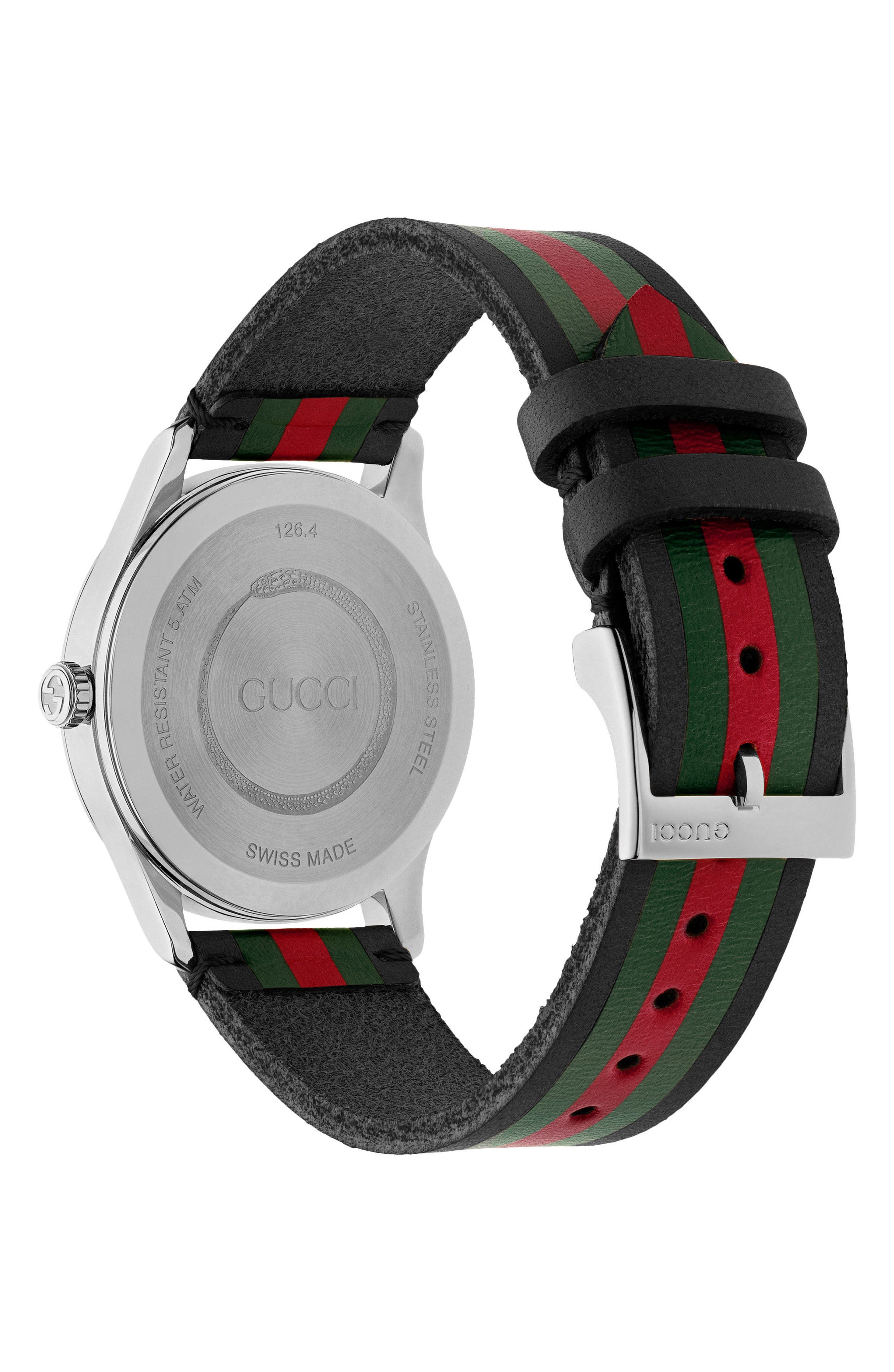 Gucci G-Timeless Leather Strap Watch, 38mm | Nordstrom