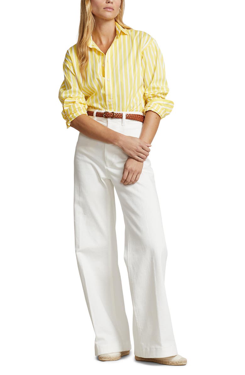 Polo Ralph Lauren Stripe Cotton Button-Up Shirt | Nordstromrack