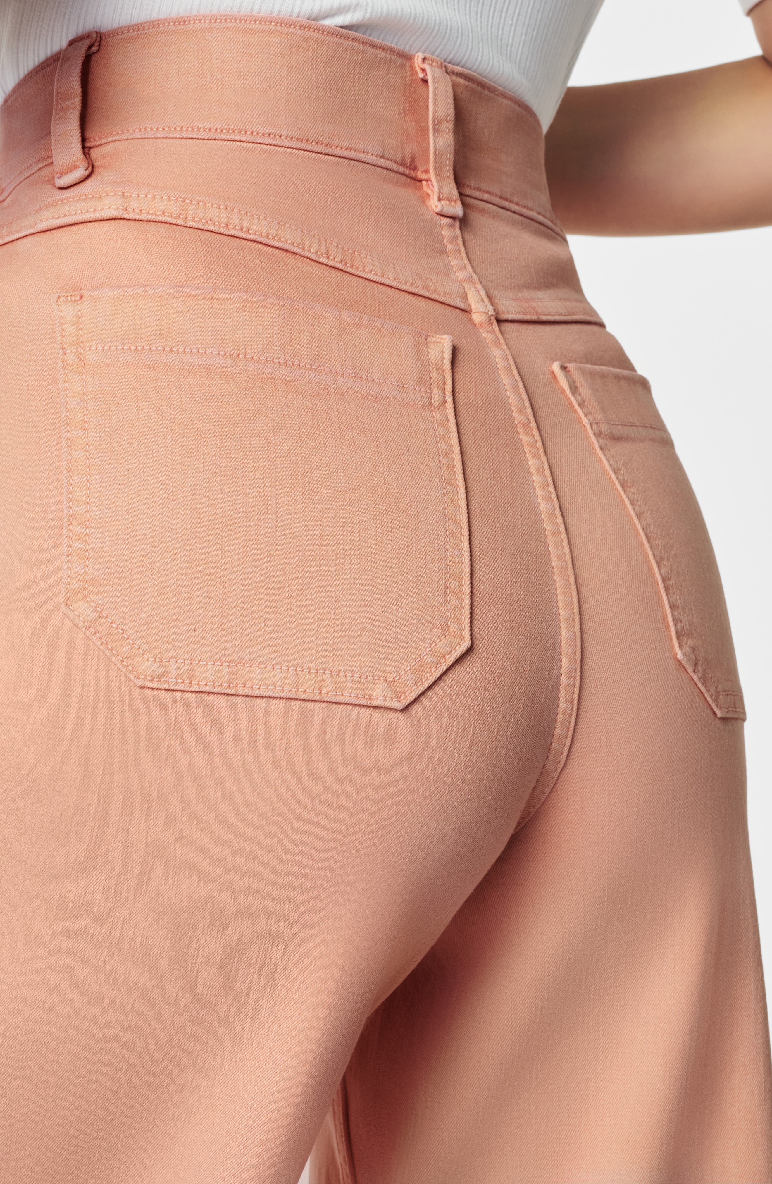 SPANX® Garment Dyed Patch Pocket Crop Wide Leg Pants | Nordstromrack