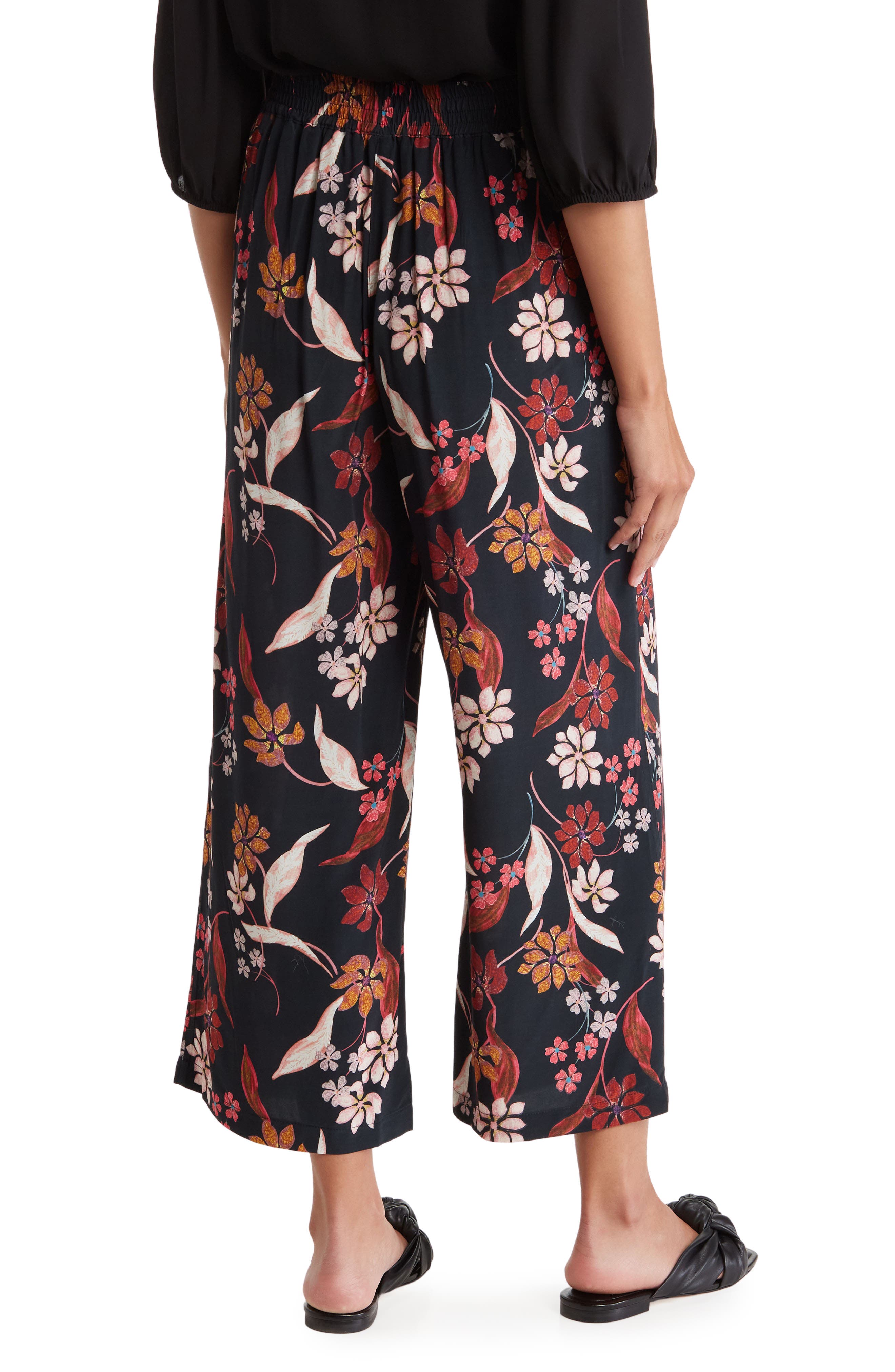 T Tahari Ankle Crop Wide Leg Palazzo Pants | Nordstromrack