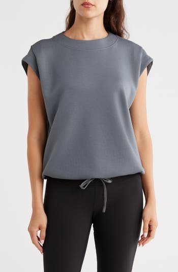 APANA Cloudy Cap Sleeve Scuba Top | Nordstromrack