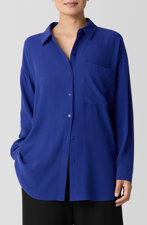 Women's 100% Silk Button Up Tops | Nordstrom