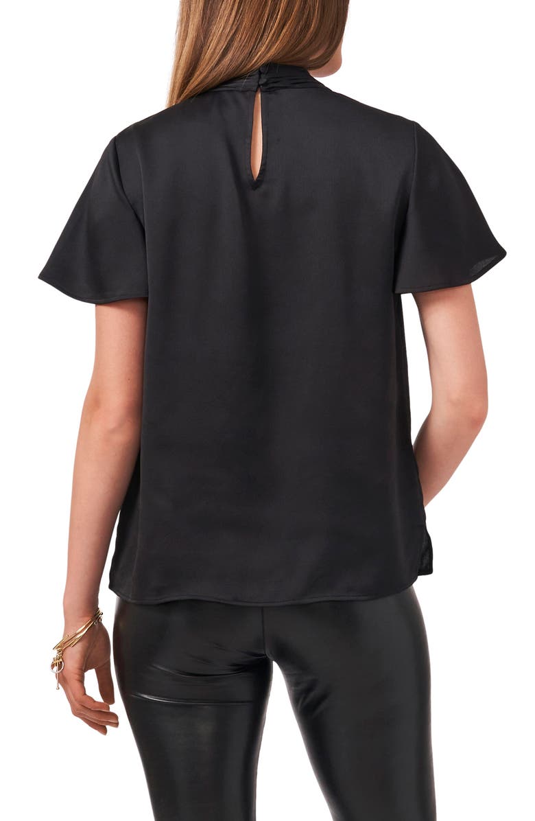 Vince Camuto Flutter Sleeve Hammered Satin Blouse | Nordstromrack
