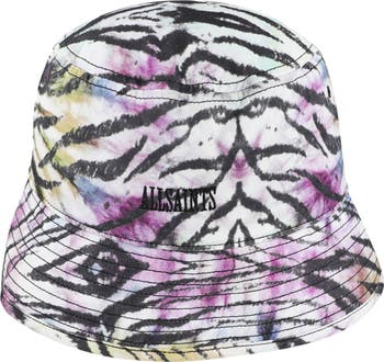 AllSaints Tiger Print Tie Dye Bucket Hat | Nordstromrack