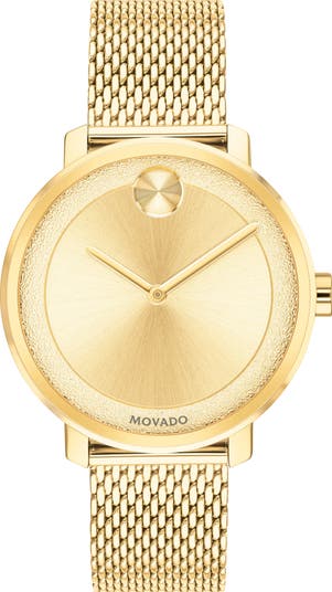 Movado Bold Mesh Bracelet Watch, 34mm | Nordstromrack