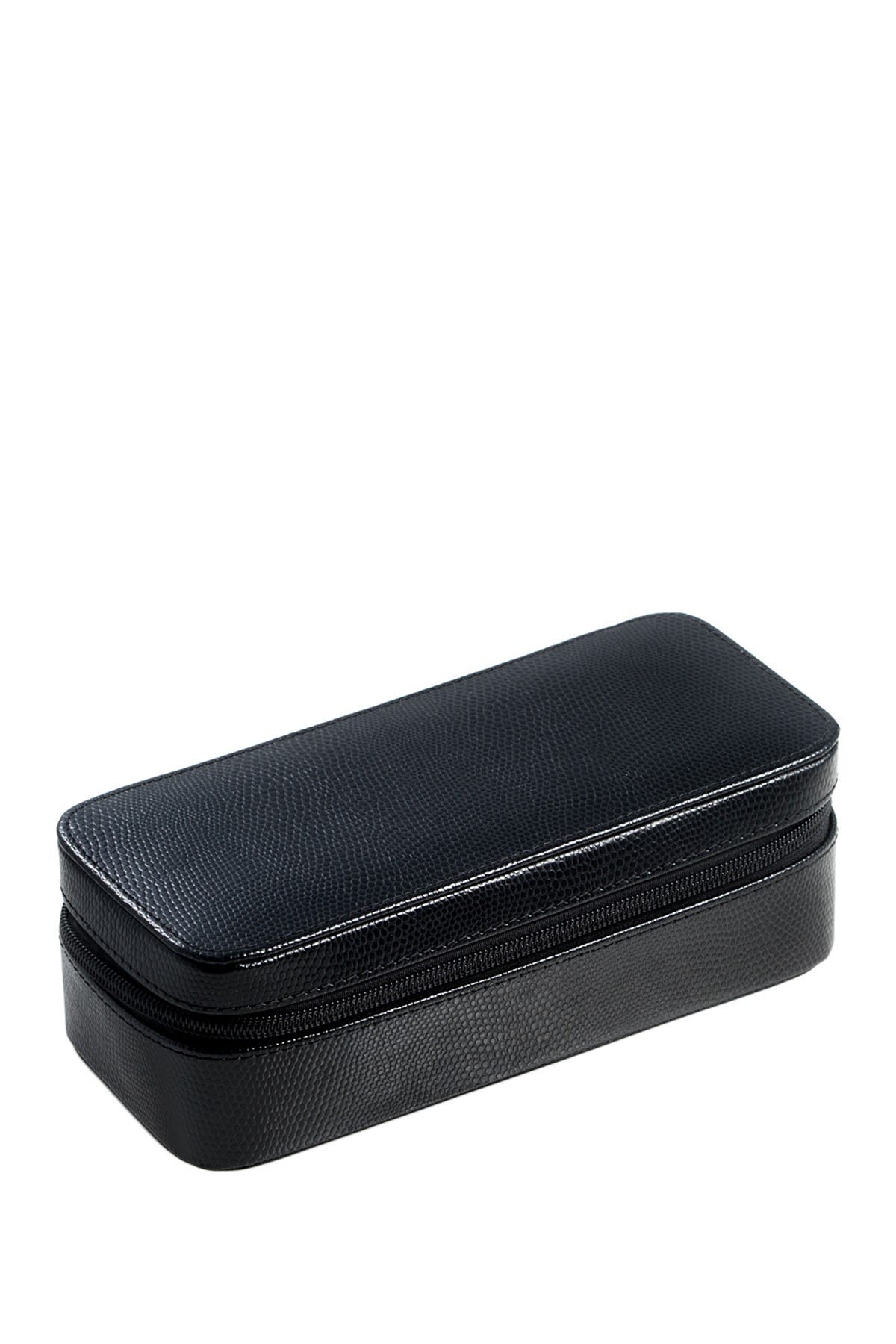 Bey-Berk Black Lizard Leather Watch Case | Nordstromrack