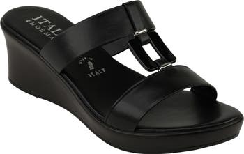 ITALIAN SHOEMAKERS Tenley H-Strap Wedge Sandal (Women) | Nordstromrack