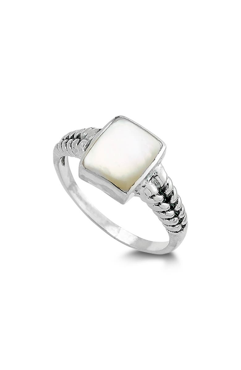 SAMUEL B. Sterling Silver Mother-of-Pearl Ring | Nordstromrack