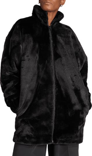 adidas Originals Originals Trefoil Faux Fur Jacket | Nordstrom