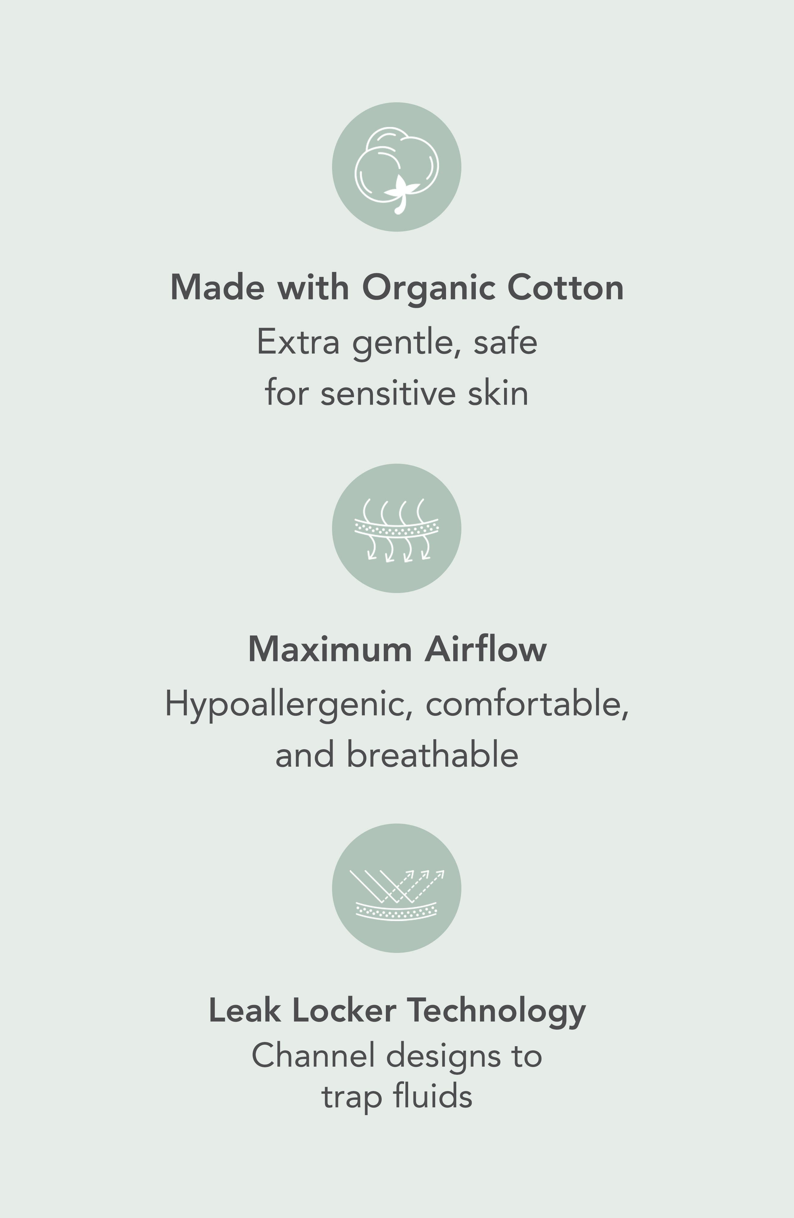 Rael 3-Pack Organic Reusable Cloth Pads | Nordstrom