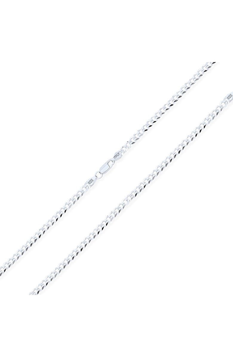 BLING JEWELRY Sterling Silver 18" Curb Me Necklace | Nordstromrack