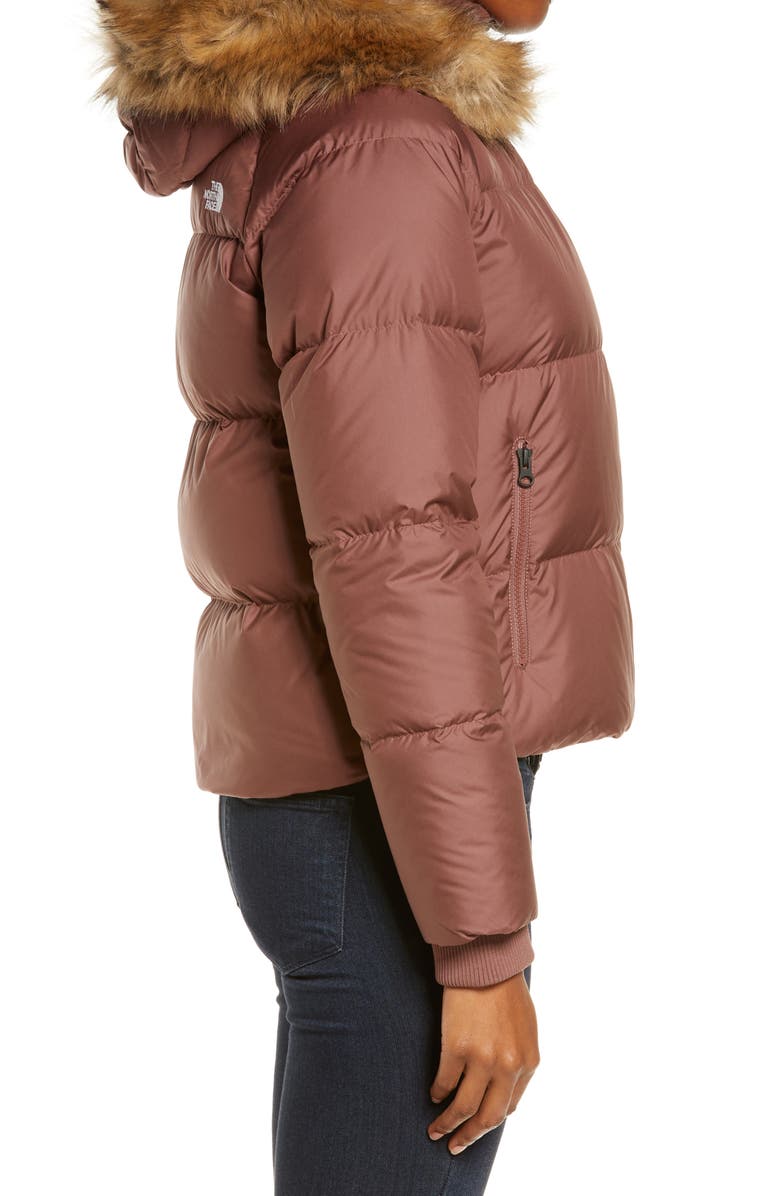 The North Face Dealio 550 Fill Power Crop Hooded Down Jacket ...