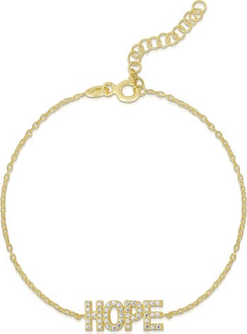GLAZE JEWELRY CZ 'Hope' Chain Bracelet | Nordstromrack