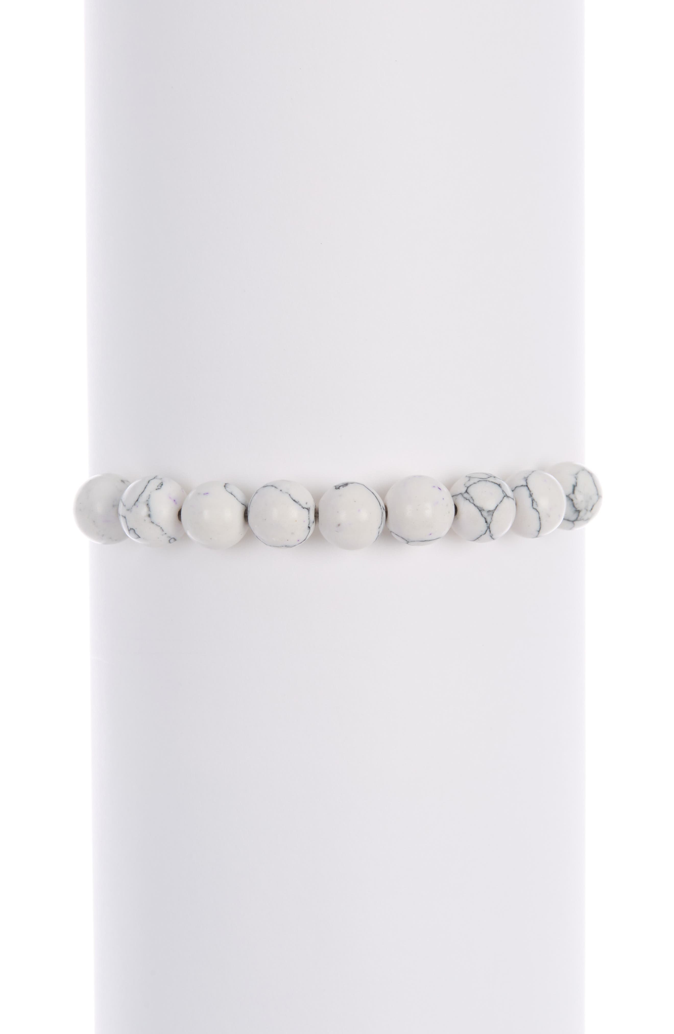 NORDSTROM RACK Semi-Precious Stone Beaded Adjustable Slider Bracelet ...