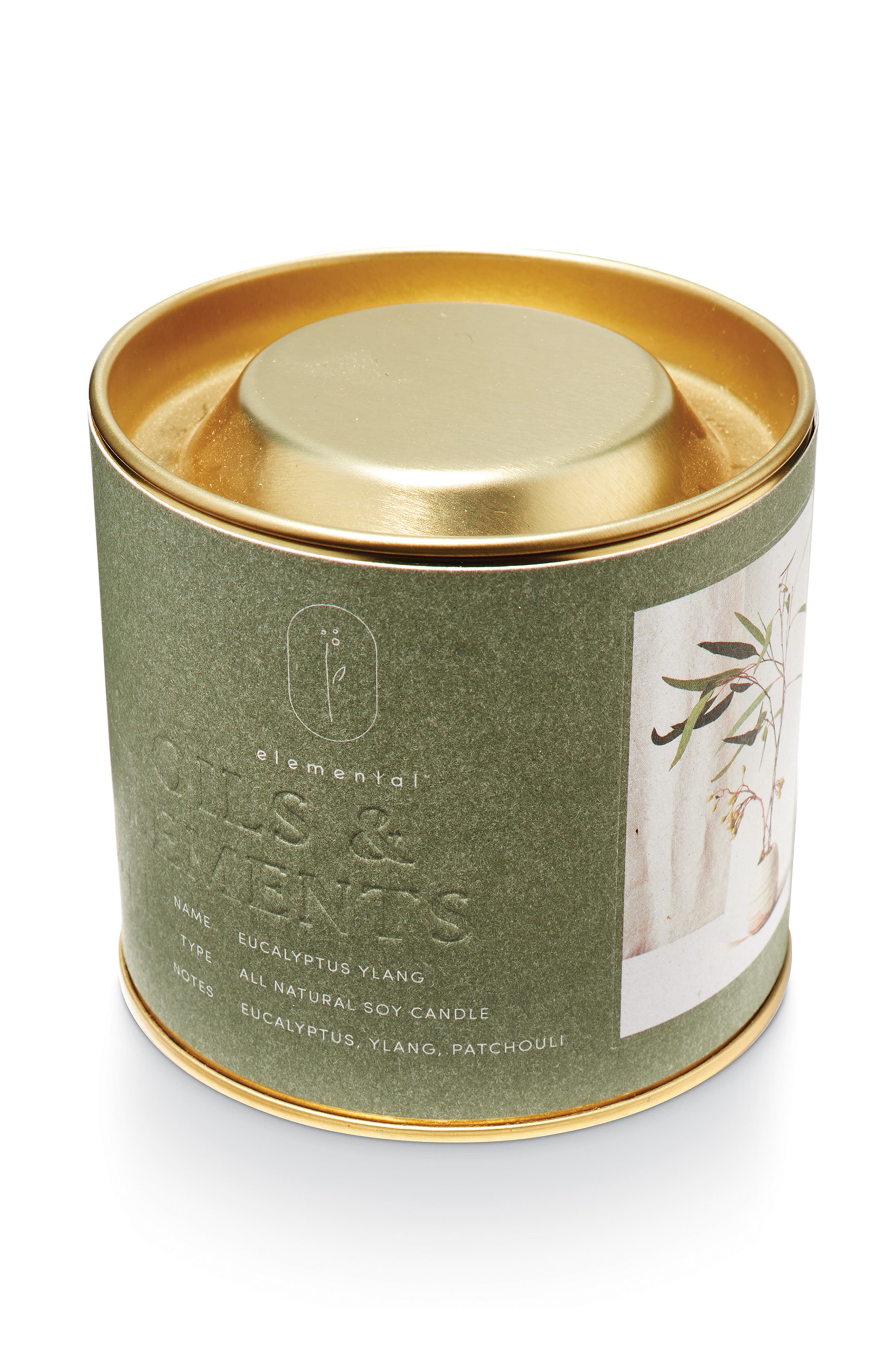 ILLUME® Elemental Eucalyptus Ylang Natural Tin Candle | Nordstromrack