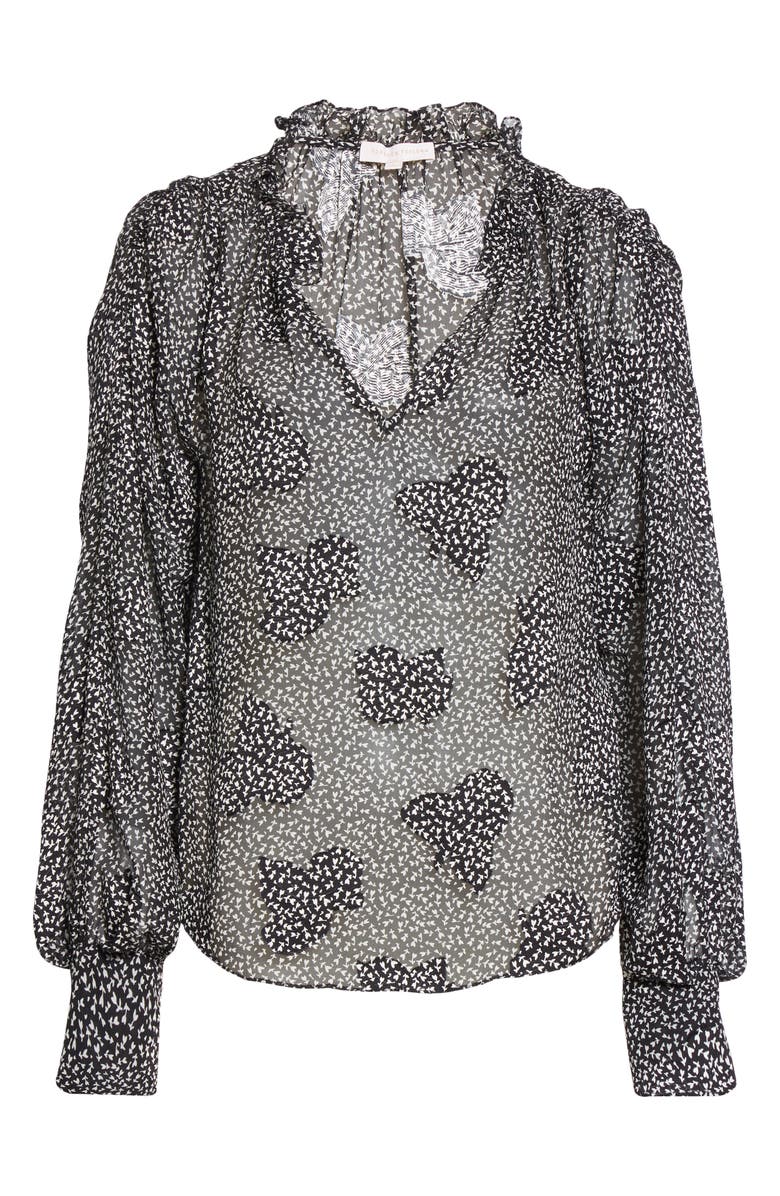 Rebecca Taylor Meadow Long Sleeve Ruffle Blouse | Nordstromrack