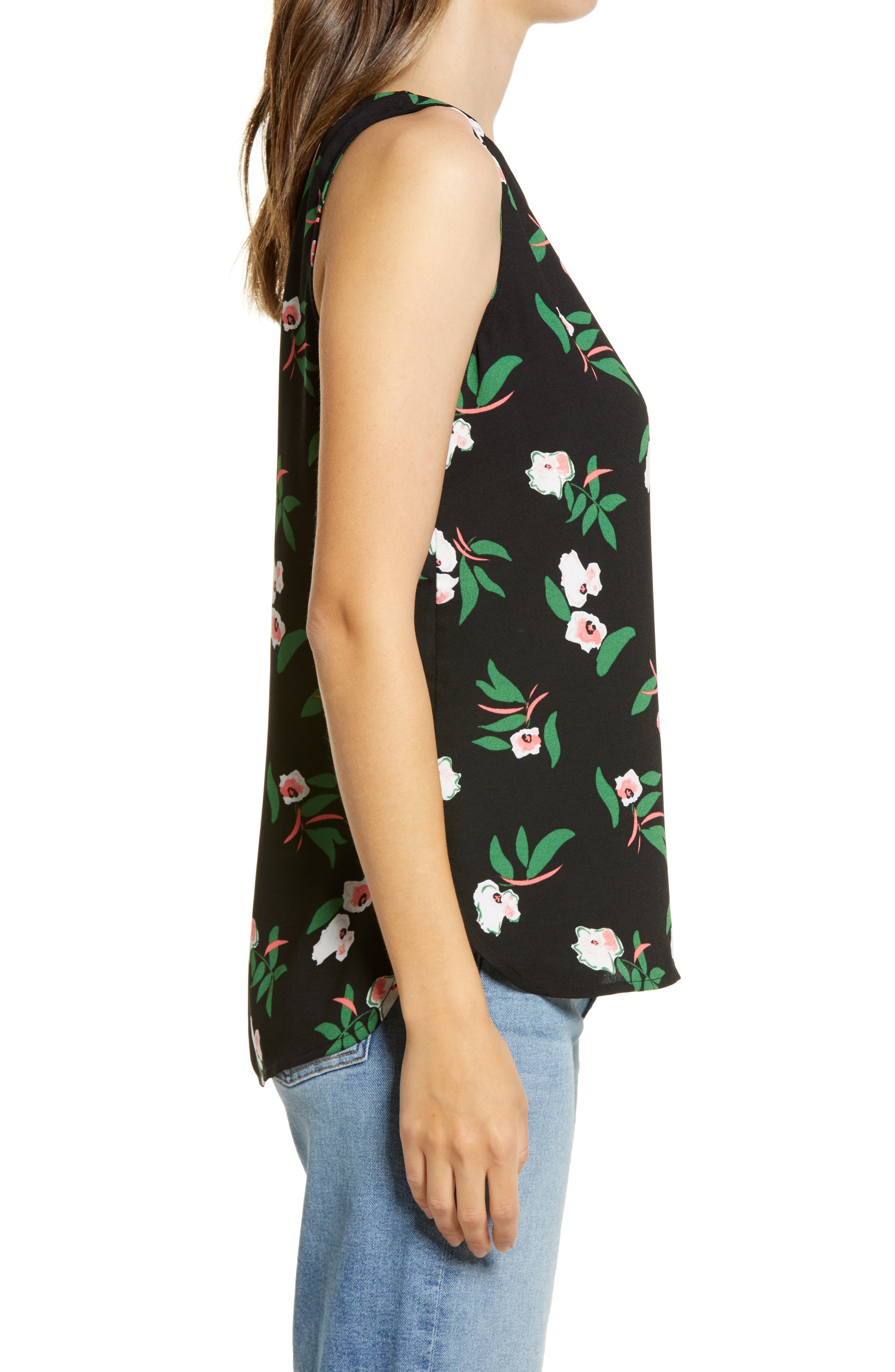 Halogen® Scoop Neck Woven Shell | Nordstrom