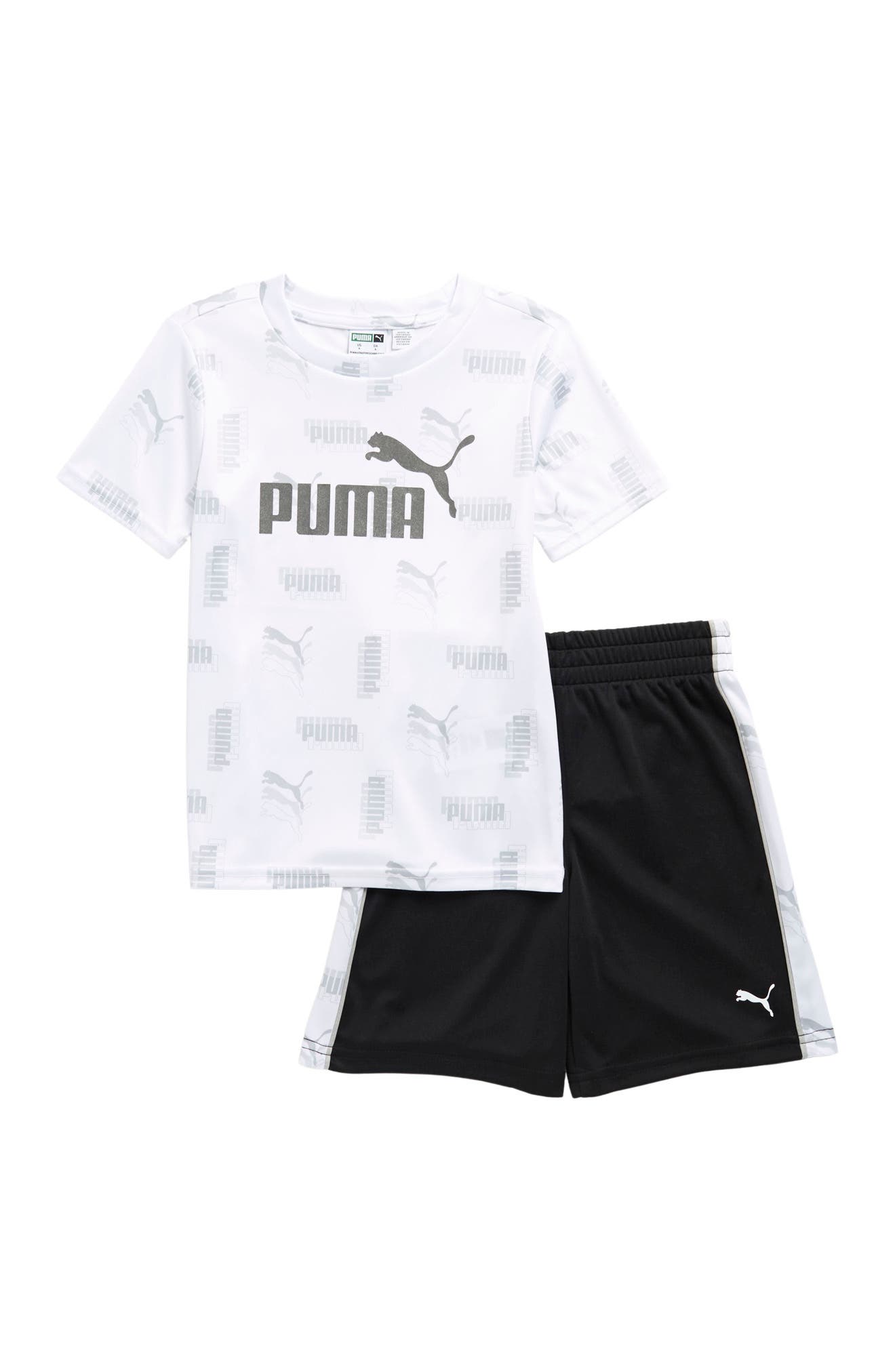 PUMA Allover Print Tee & Shorts Set | Nordstromrack