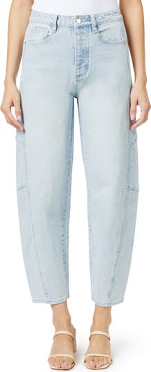 Habitual High Waist Crop Barrel Leg Jeans | Nordstrom