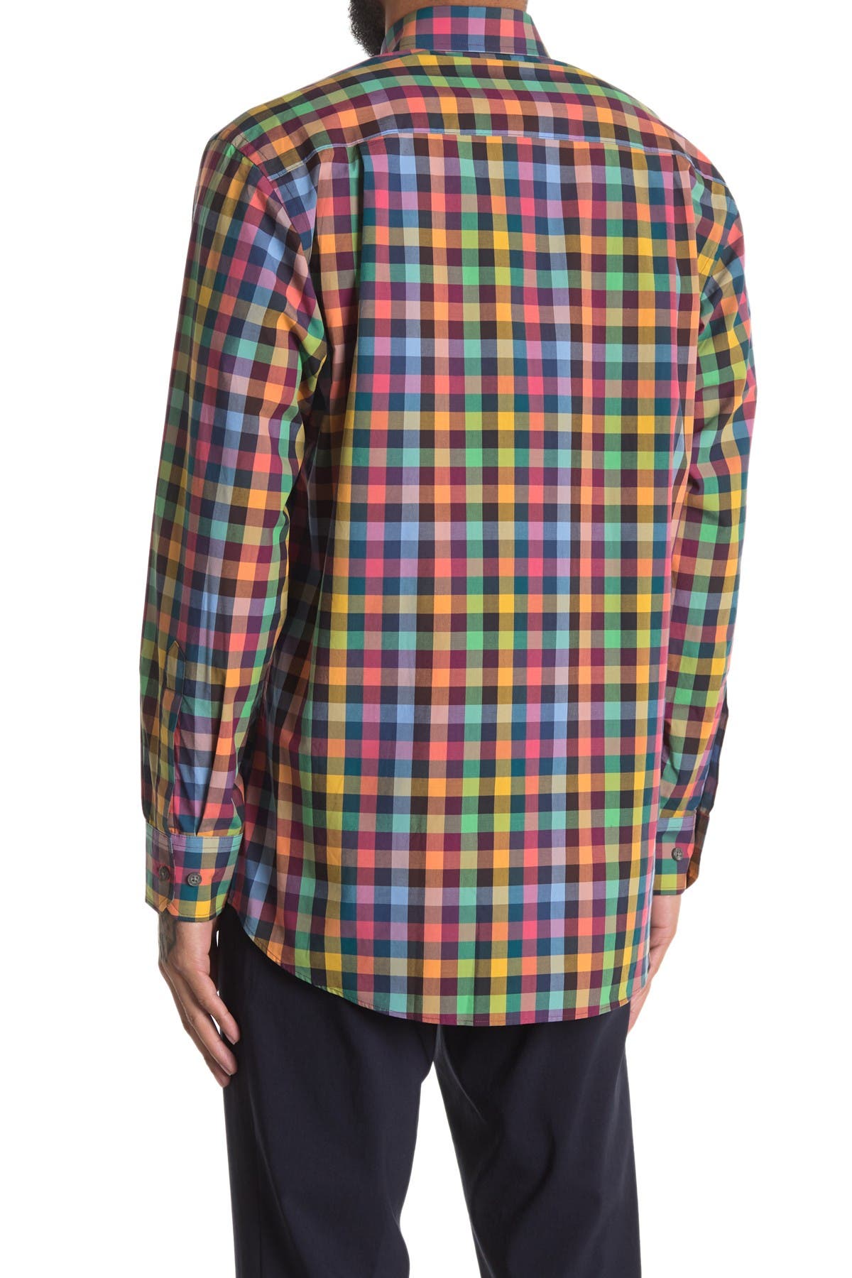 Scott Barber Check Print Sport Shirt | Nordstromrack