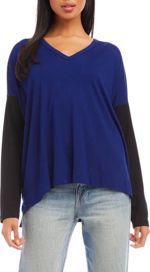 Karen Kane Colorblock V-Neck Top | Nordstrom