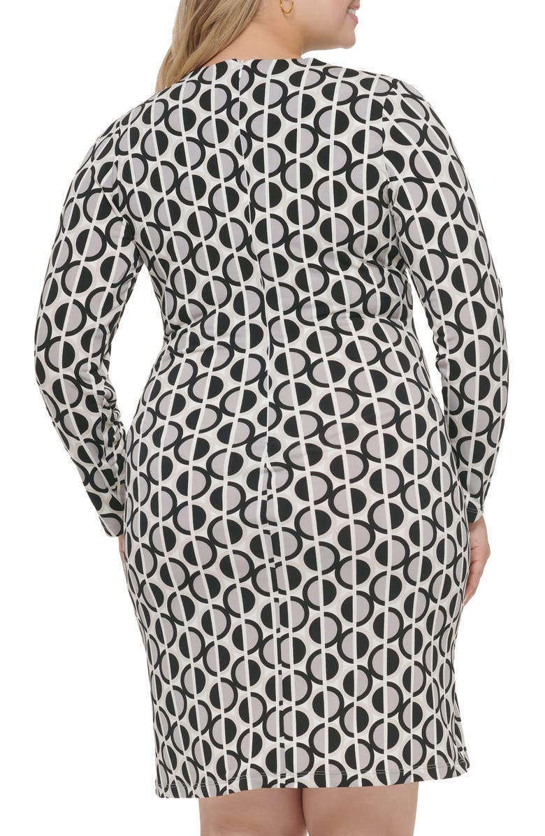 Calvin Klein Geo Side Bar Wrap Dress | Nordstromrack