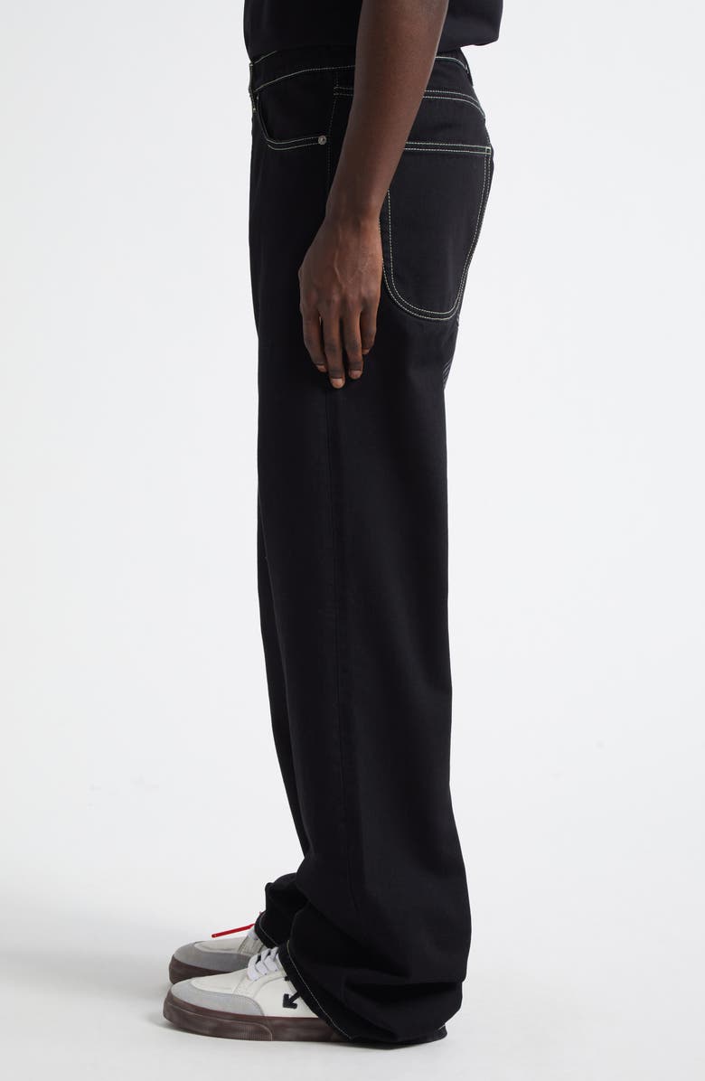 Off-White Eagle Relaxed Raw Jeans | Nordstromrack