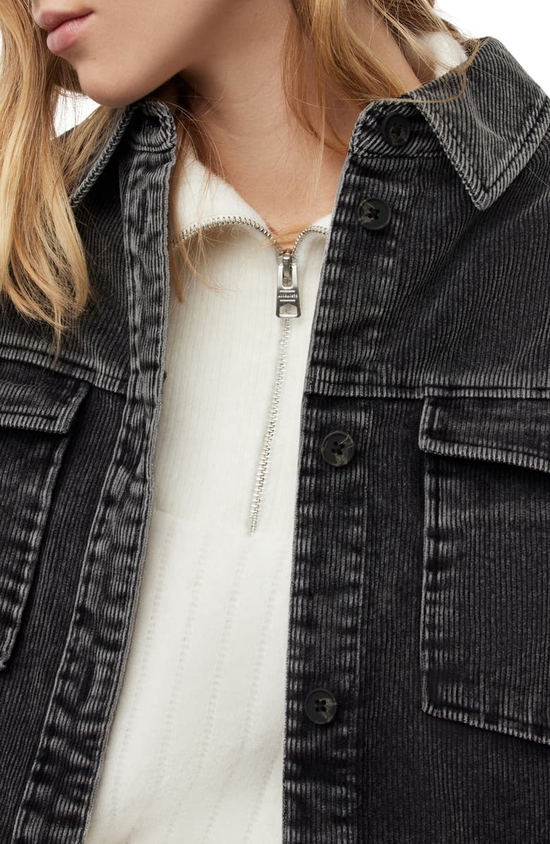 AllSaints Phoebe Cotton Corduroy Shirt Jacket | Nordstromrack