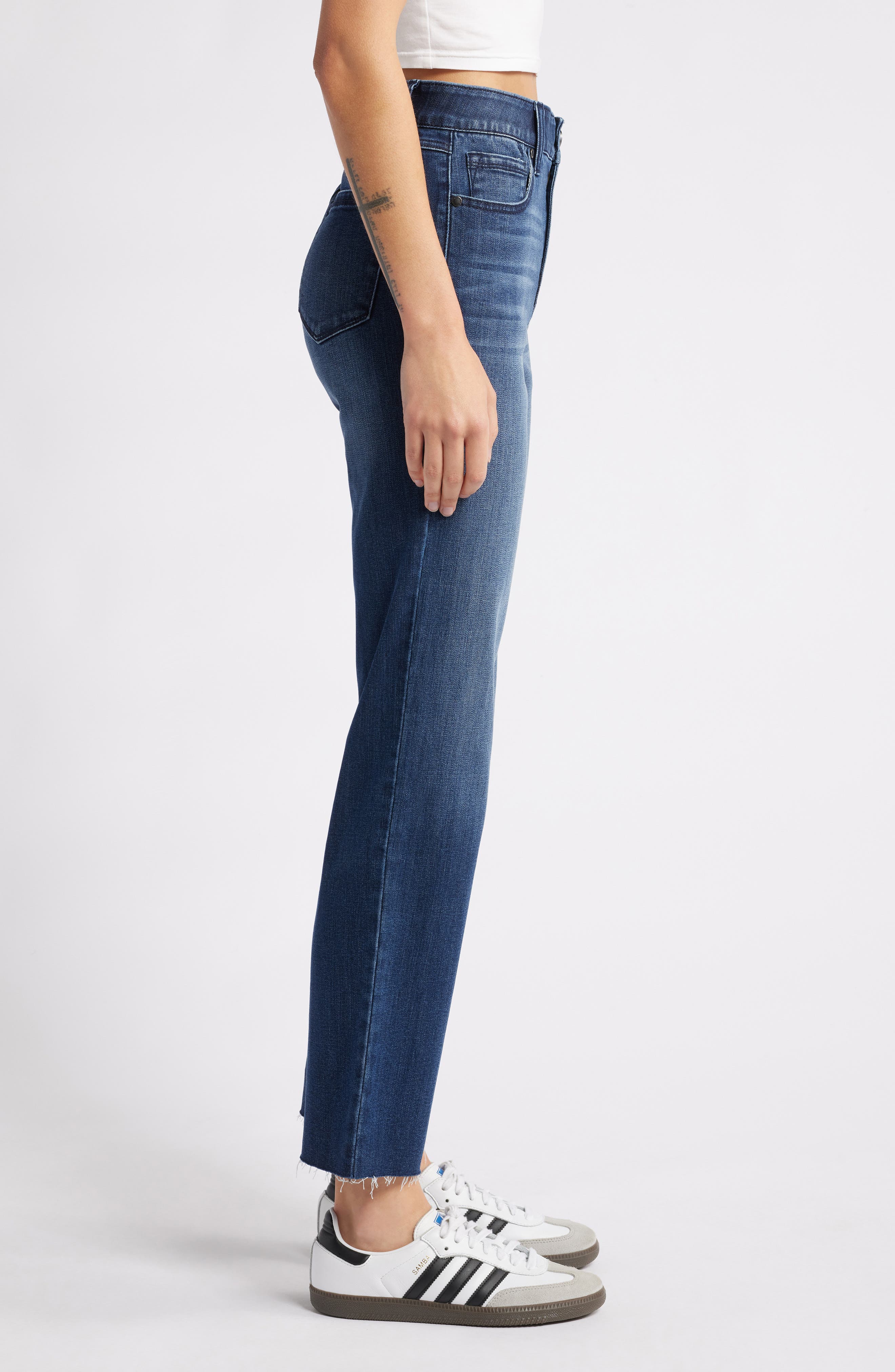 1822 Denim Magic Waistband High Waist Straight Leg Jeans | Nordstrom