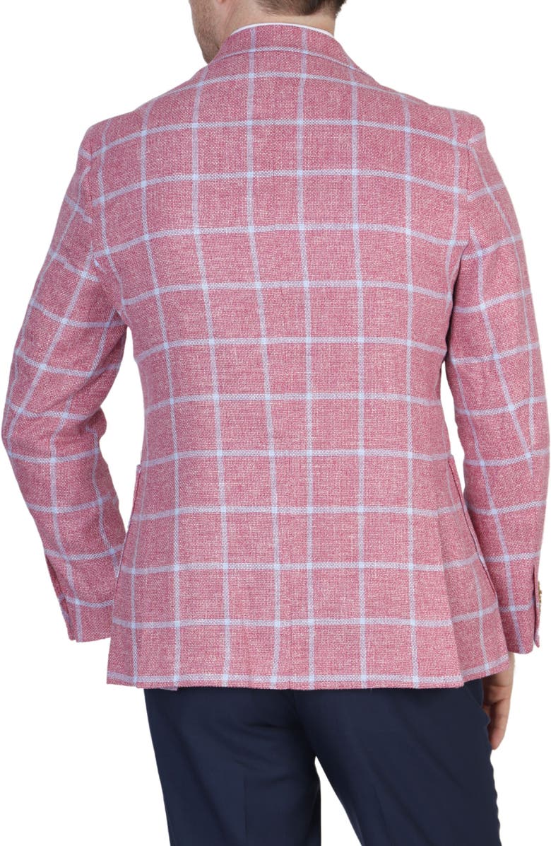 TailorByrd Nantucket Red Windowpane Texture Yarn Dyed Sport Coat ...
