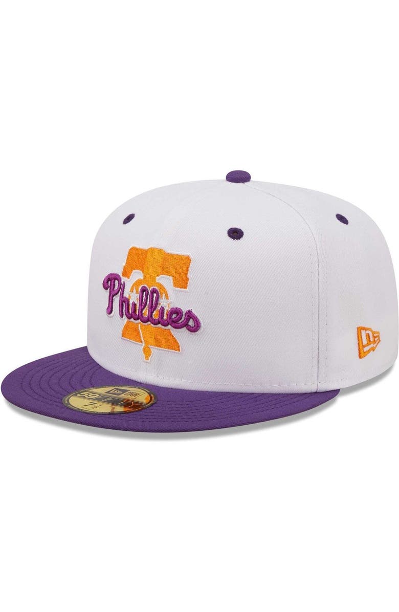 New Era Men's New Era White/Purple Philadelphia Phillies Inaugural ...