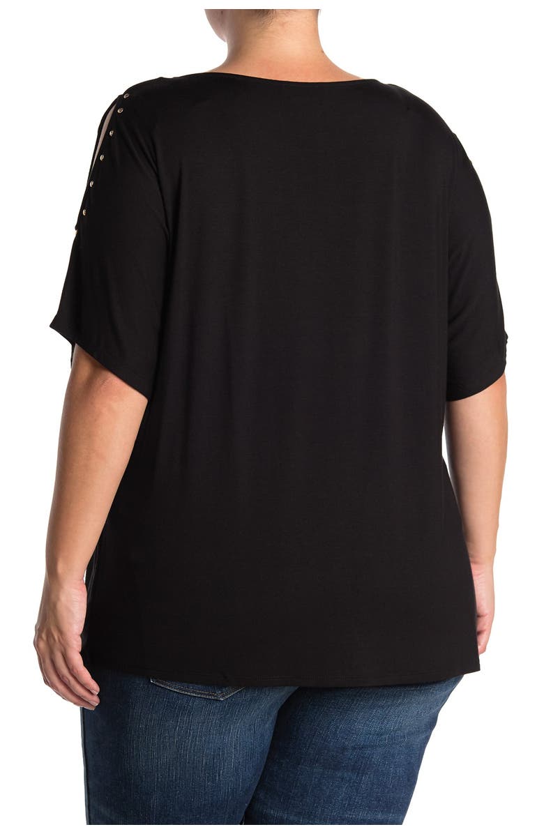 CARMEN CARMEN MARC VALVO Short Dolman Sleeve Studded Top | Nordstromrack