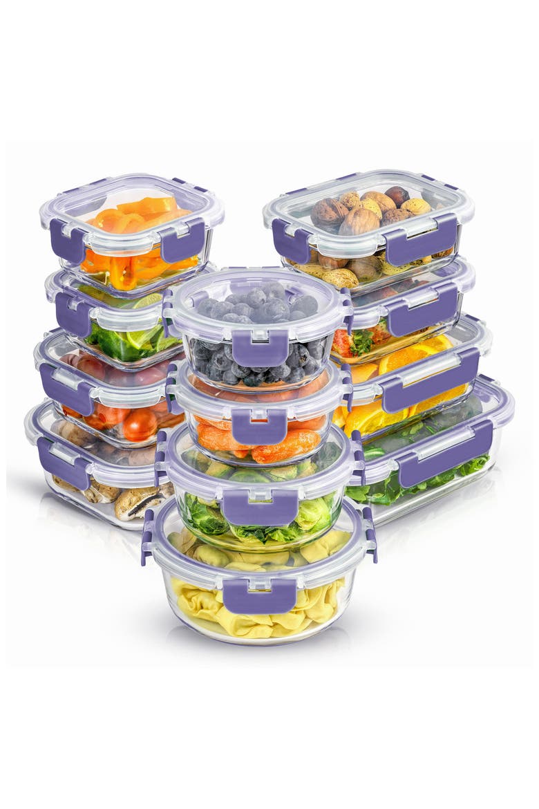 24-Piece Glass Food Storage Containers with Lids | Nordstromrack