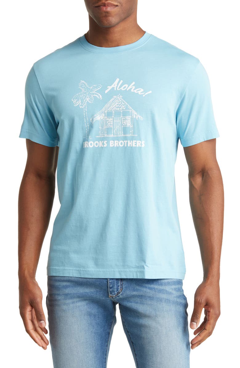 Brooks Brothers Aloha Graphic Cotton T-Shirt | Nordstromrack