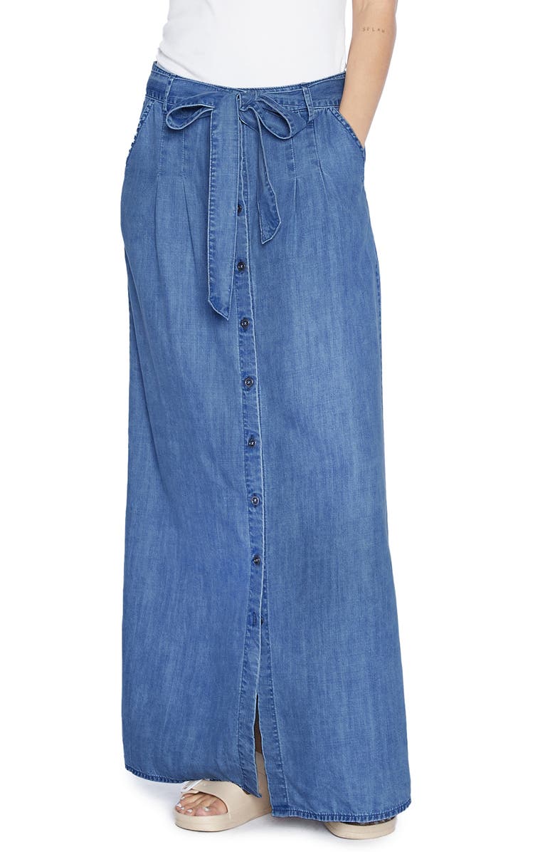 Wash Lab Denim Soft Denim Maxi Skirt | Nordstromrack