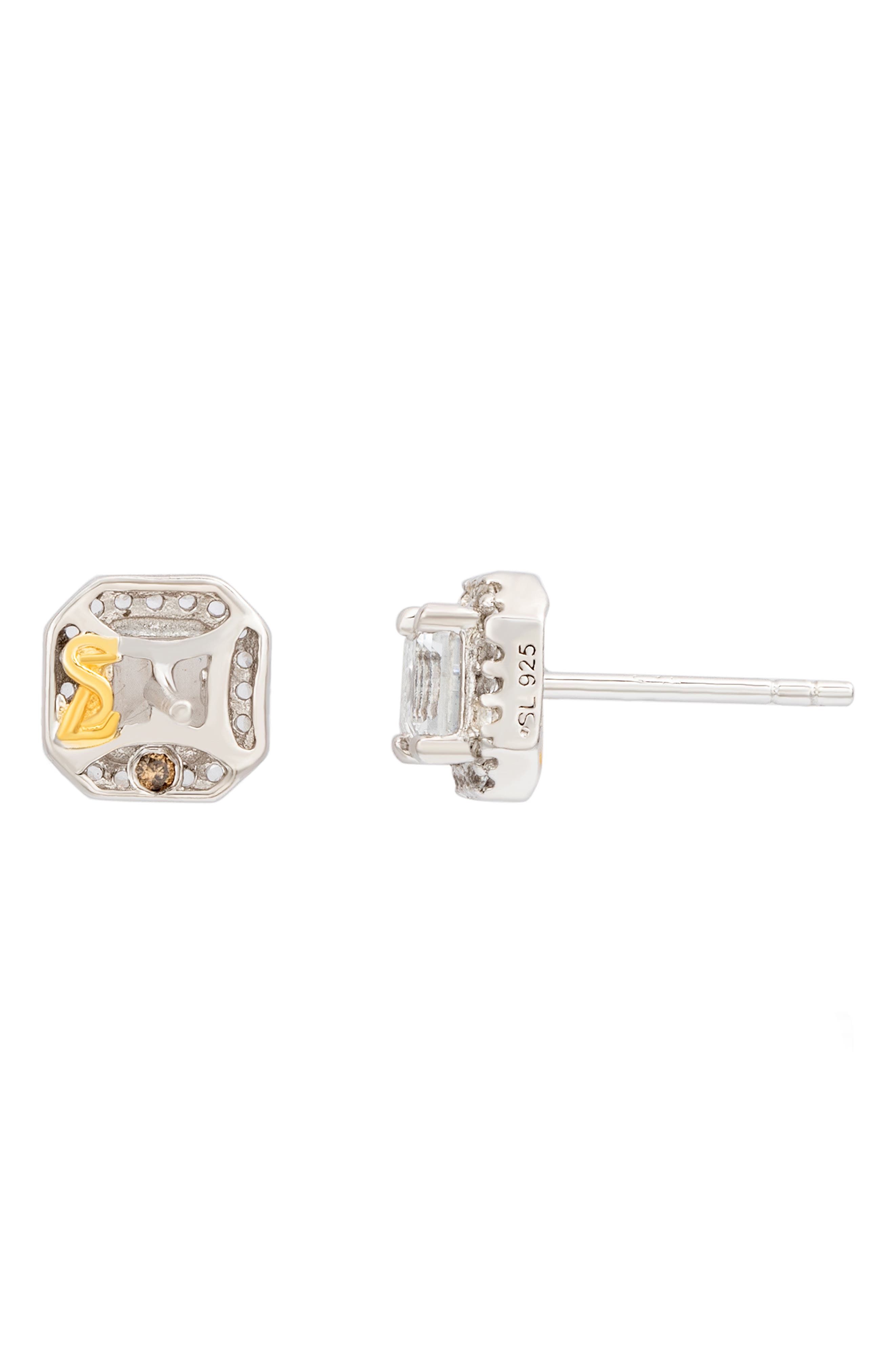 SUZY LEVIAN White Topaz Stud Earrings | Nordstromrack