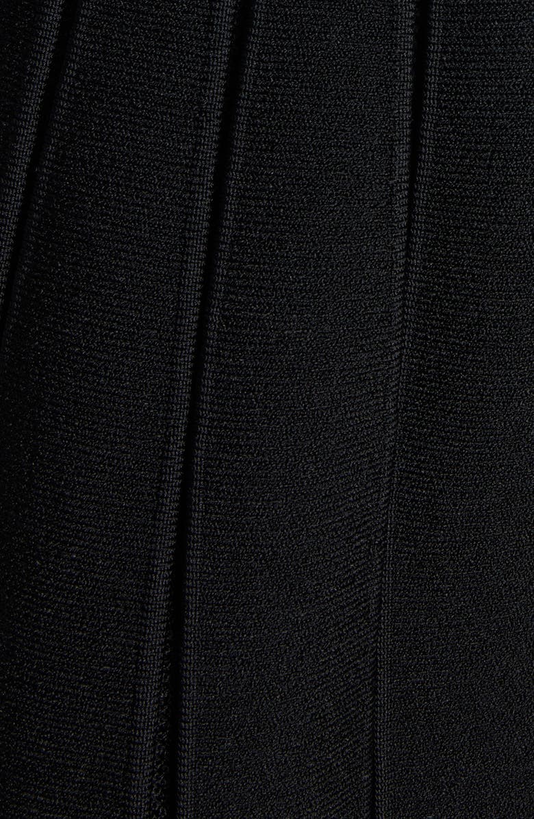 Balmain Off the Shoulder Colorblock Long Sleeve Knit Dress | Nordstromrack
